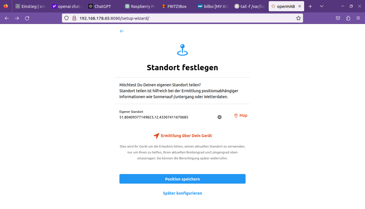 Erste Installtion von openHAB 4 | smart(er)leben